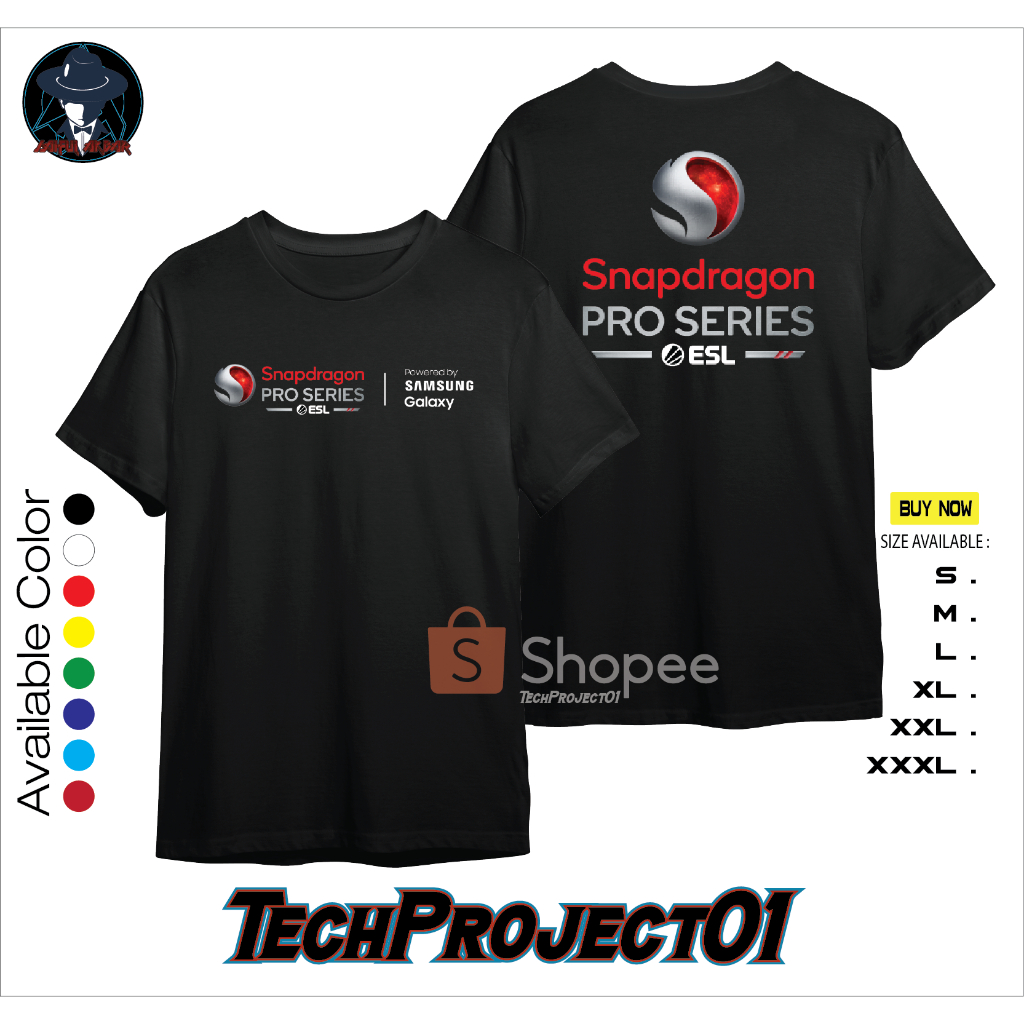 Jual Tshirt Kaos ESL Snapdragon Pro Series E-Sport Tournament Best ...