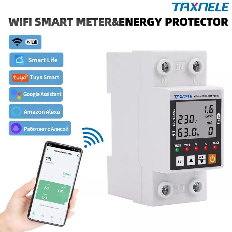 Jual SMART POWER/kWh Meter Digital WiFi | Shopee Indonesia