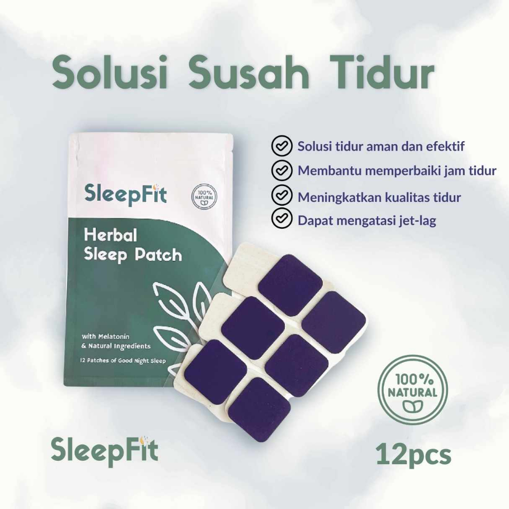 Jual SleepFit - Herbal Sleep Patch - Melatonin - 12 Patch / Sachet ...
