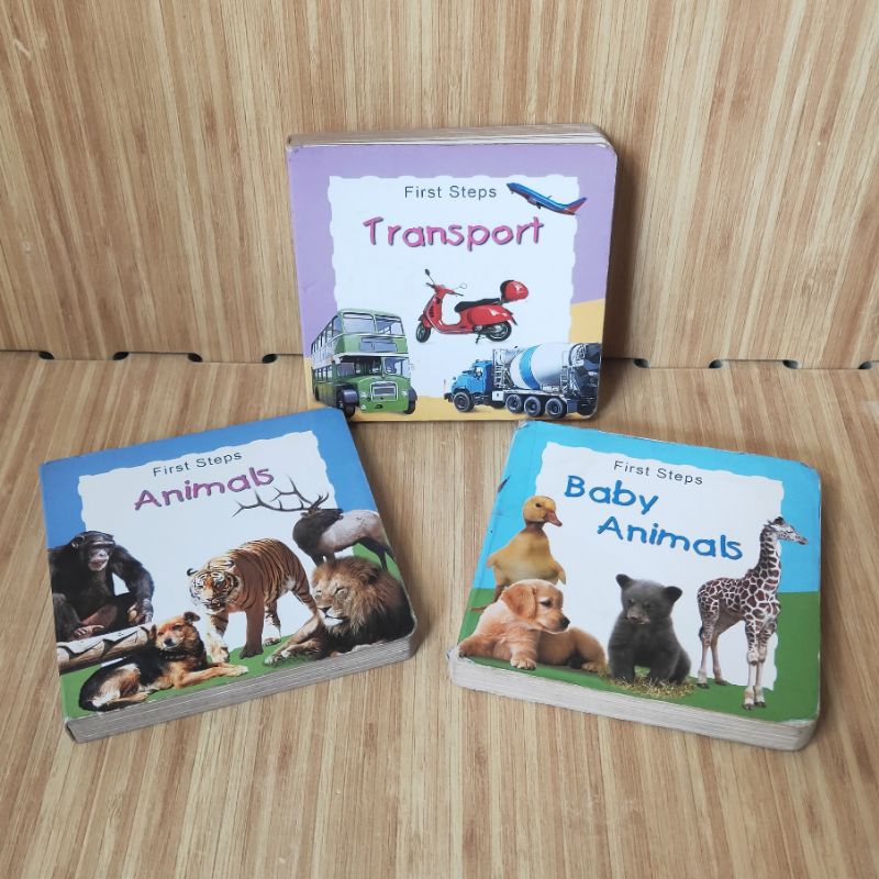 Jual [Eng] First Steps Animals - Baby Animals - Transport Book ...