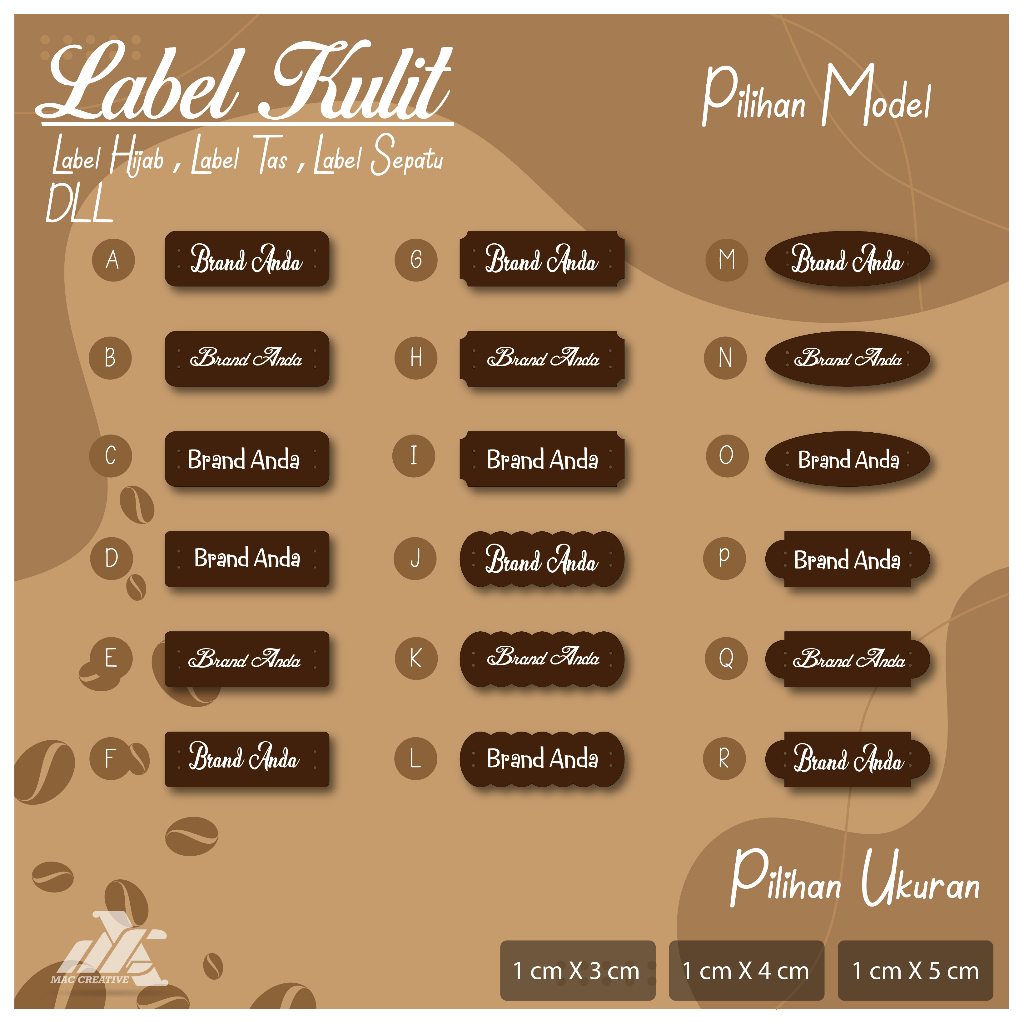 Jual LABEL KULIT, LABEL HIJAB KULIT, LABEL BAJU KULIT, LABEL TAS KULIT ...