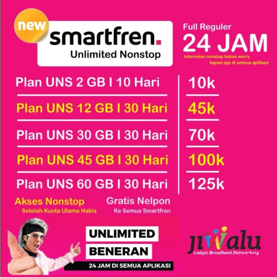 Jual Kartu Perdana Smartfren Unlimited Nonstop 4G LTE | Shopee Indonesia