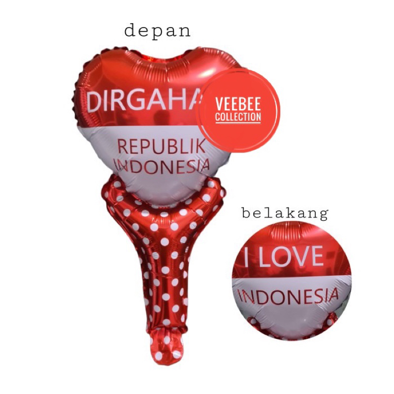 Jual Bendera merah putih/ Balon foil 17 agustusan/ dekorasi agustusan ...