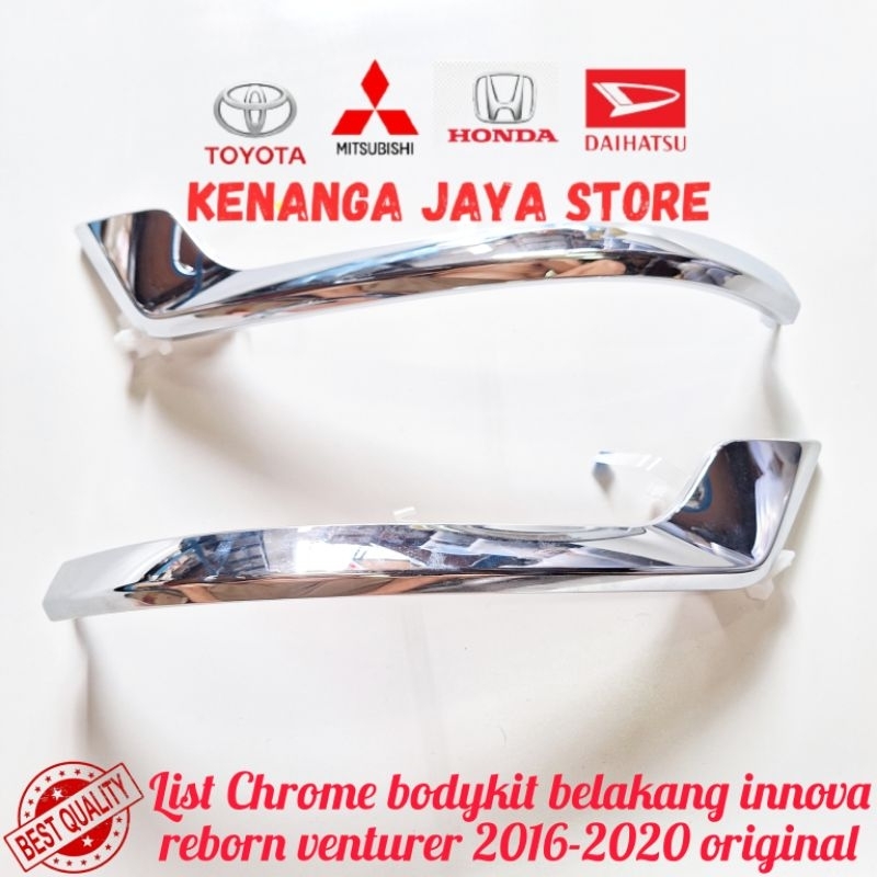 Jual list Chrome bodykit belakang innova reborn venturer 2016-2020 ...