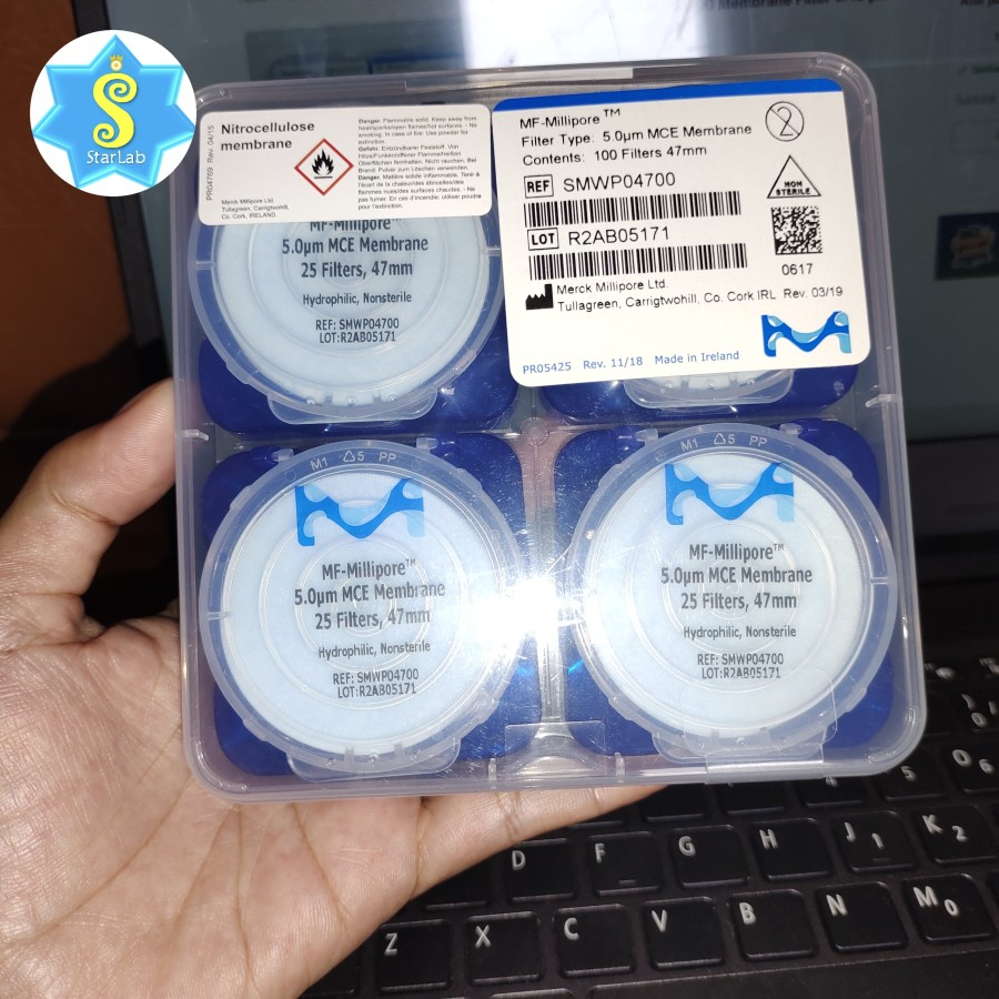 Jual Kertas Saring / Membrane Filter MCE , 5µm /47mm SMWP04700 MF ...