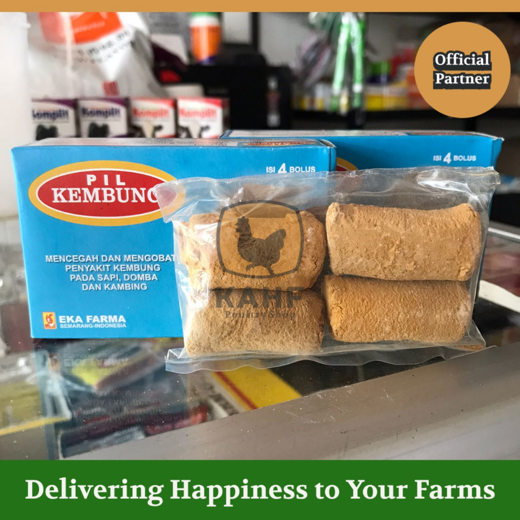 Jual Pil Kembung Sapi isi 4 Bolus Eka Farma untuk Kambing Kerbau Domba ...