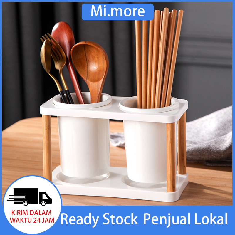 Jual Mi.more Holder Tempat Sumpit Sendok Garpu Keramik / Premium Cutlery Holder / Tempat ...