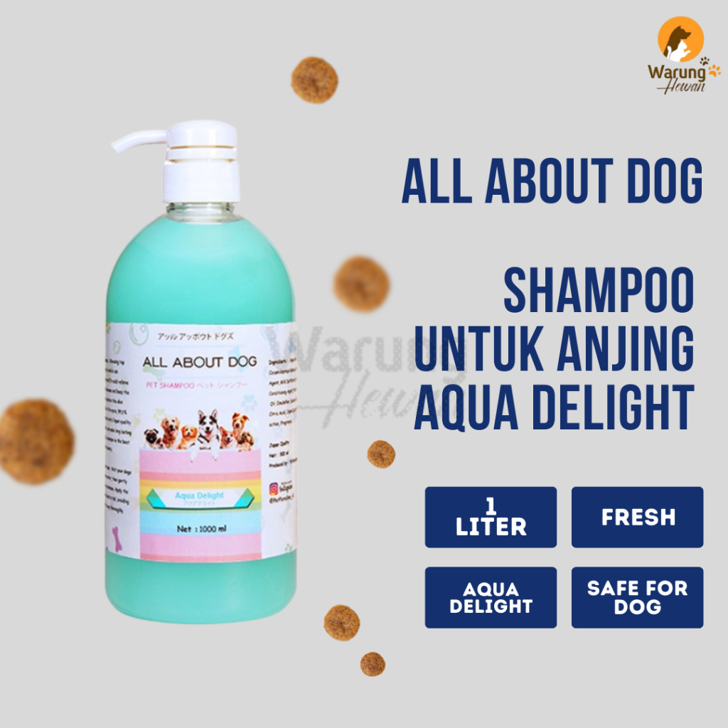 Jual Shampoo Anjing All About Dog Aqua Delight 1000 mL Kualitas Jepang ...