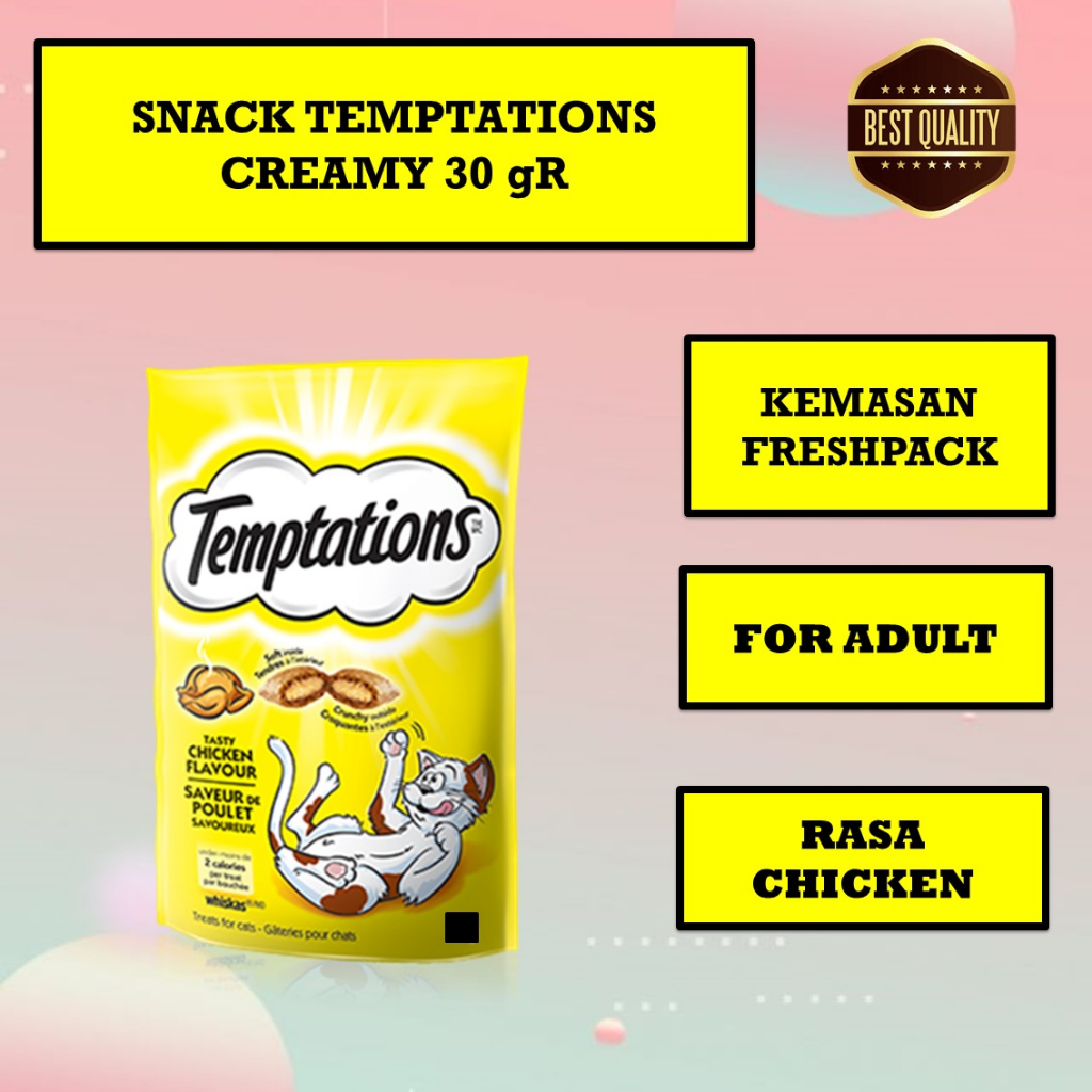 Jual Snack Cemilan Kucing Temptation 30 gr | Shopee Indonesia