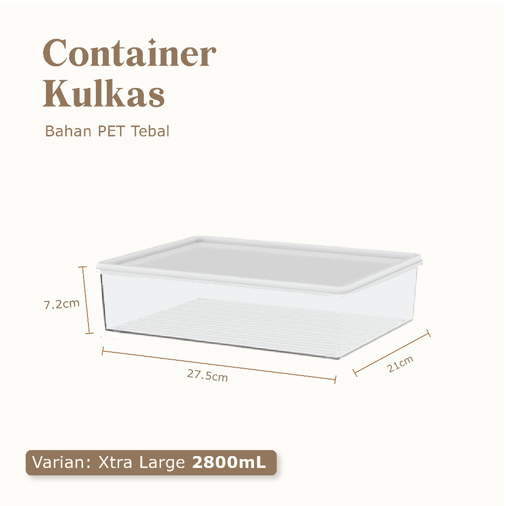 Jual 【RUMATIDY】HOCHI Kotak Penyimpanan Makanan Kulkas PET Food Storage ...