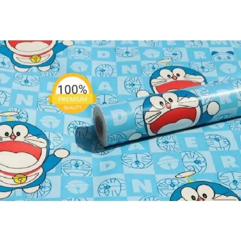 Jual Wallpaper Dinding Karakter Doraemon Kotak Aksara | Shopee Indonesia