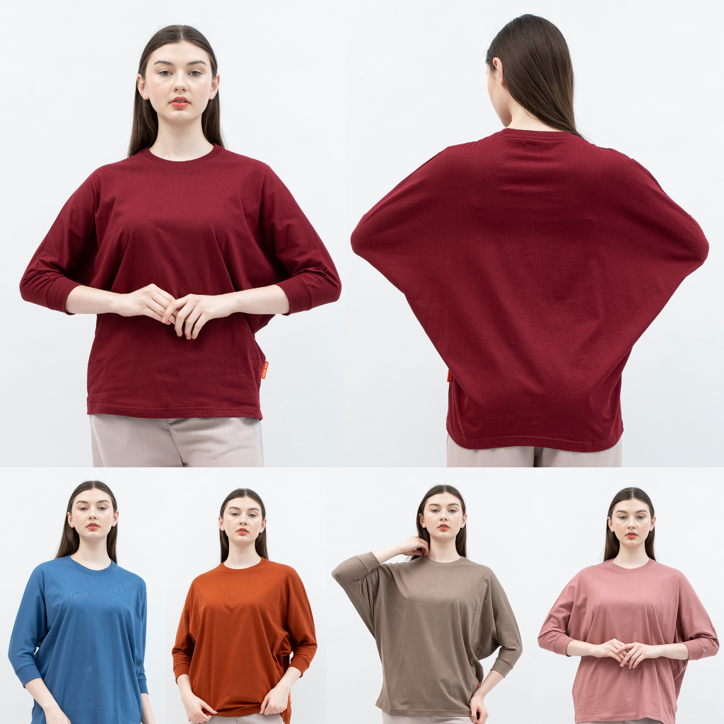 Jual KAOS POLOS WANITA MODEL BATWING | Shopee Indonesia