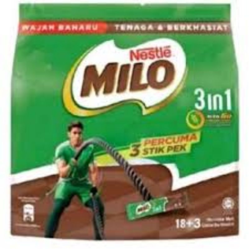 Jual MILO 3IN1 SACHET 21 STICK MALAYSIA | Shopee Indonesia