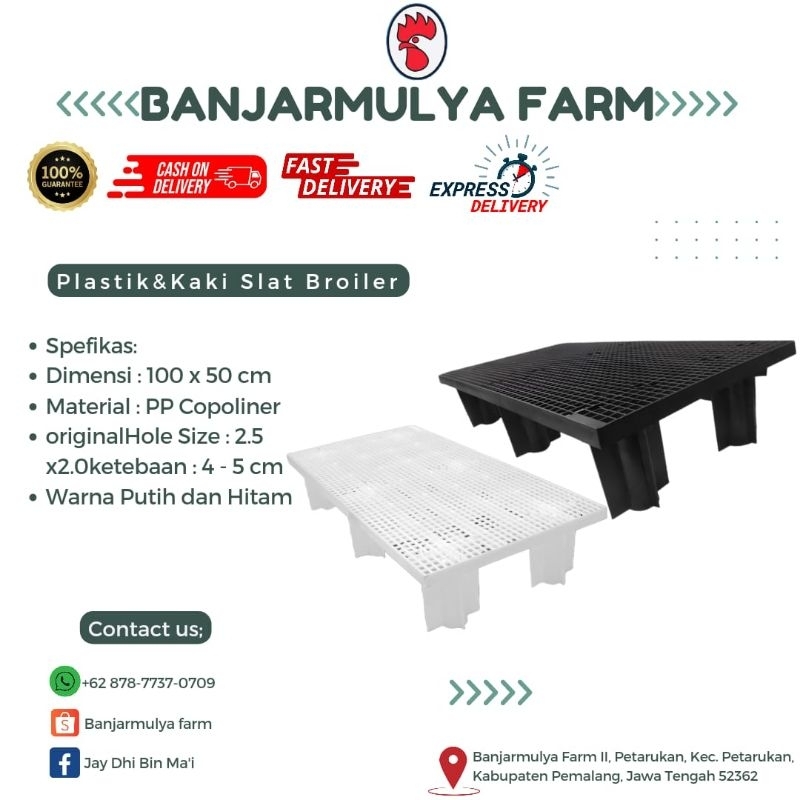 Jual PLASTIK SLAT BROILER PLUS KAKI, ALAS KANDANG AYAM TANPA SEKAM | Shopee Indonesia