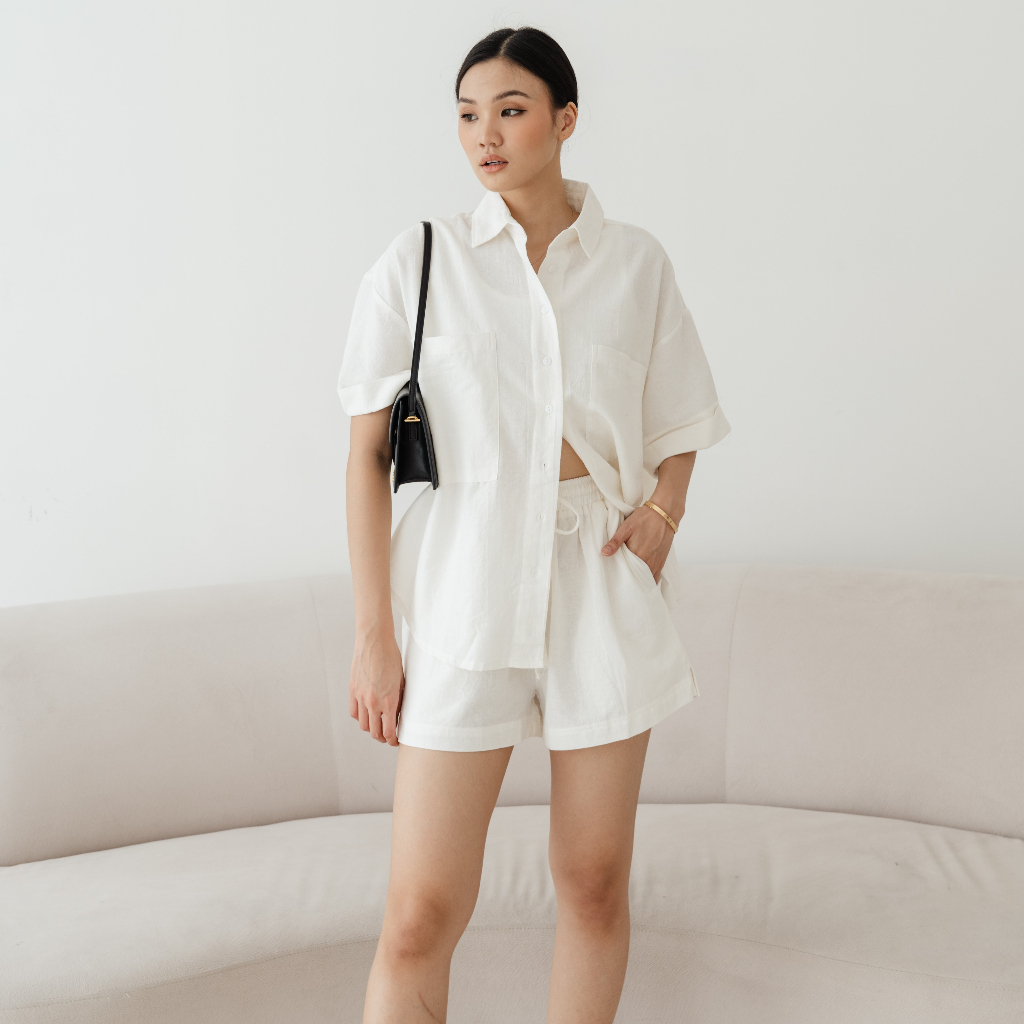 Jual POTTIE - Esme Set- Linen Set Wanita / Fashion Wanita | Shopee ...