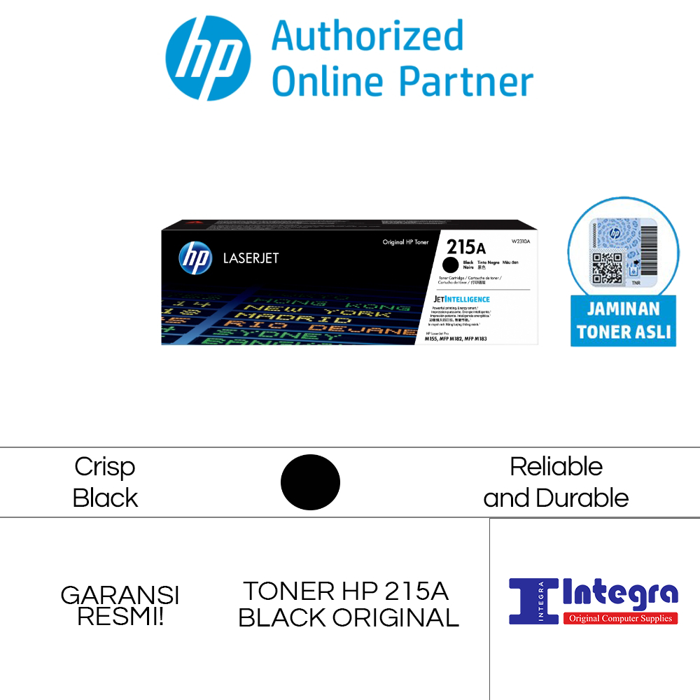 Jual Toner HP 215A Black Original LaserJet Cartridge - W2310A for ...