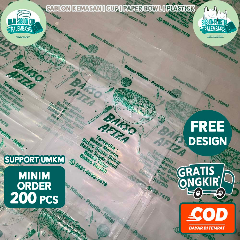 Jual SABLON PLASTIK KEMASAN PP & PE TEBAL REQUEST | Printing Sablon ...