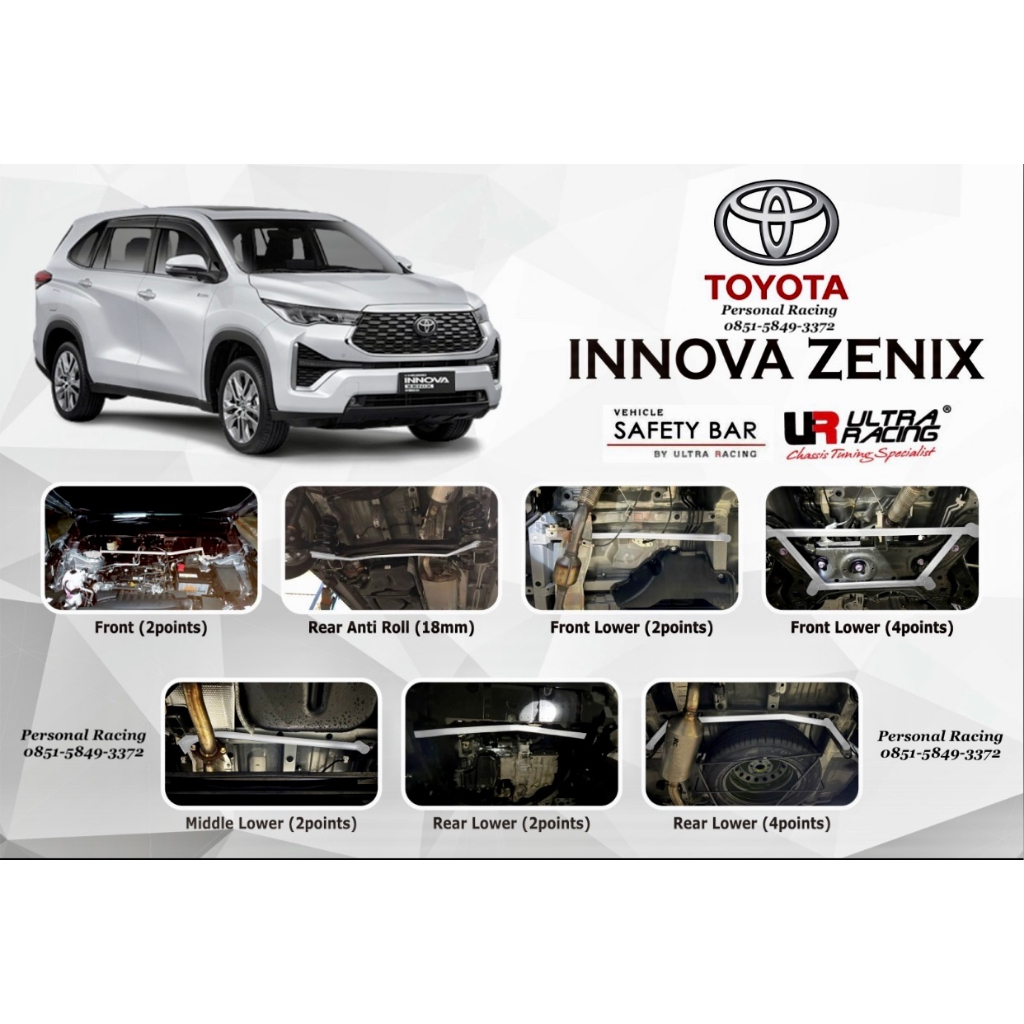 Jual Aksesoris Stabiliser Bar Ultra Racing Toyota Innova Zenix 22 ...