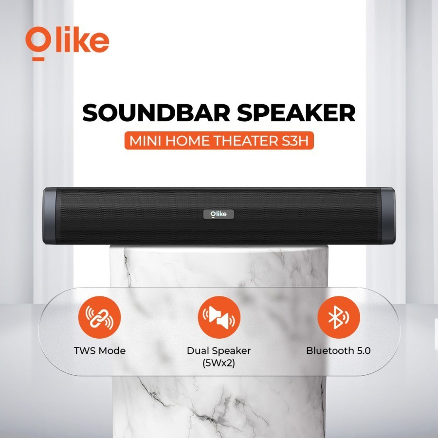 Jual OLIKE SPEAKER BLUETOOTH PORTABLE S3H SOUND BAR WIRELESS TWS ...
