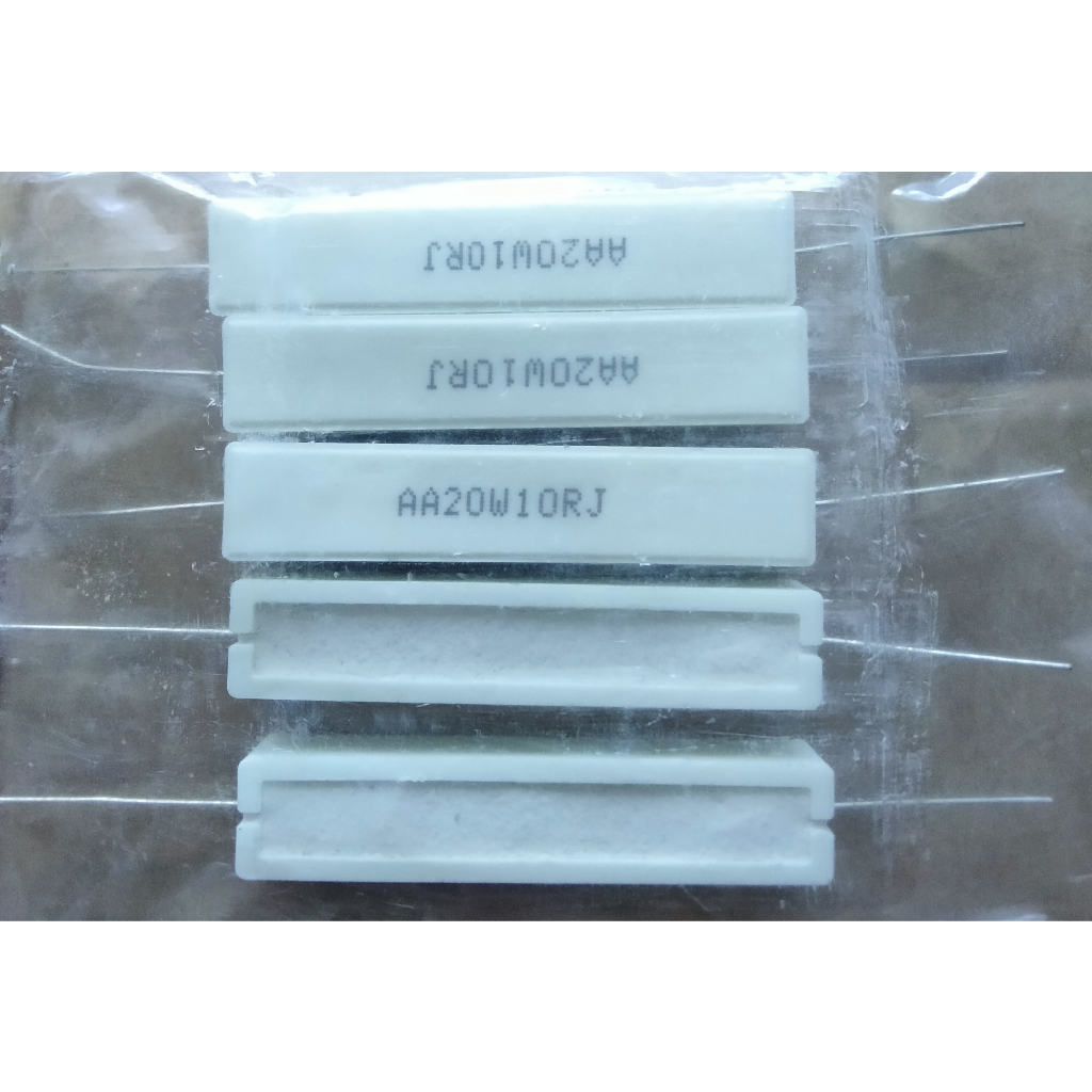 Jual Resistor Kapur R Kapur 10 18 20 22 39 Ohm 20 Watt 20W | Shopee ...
