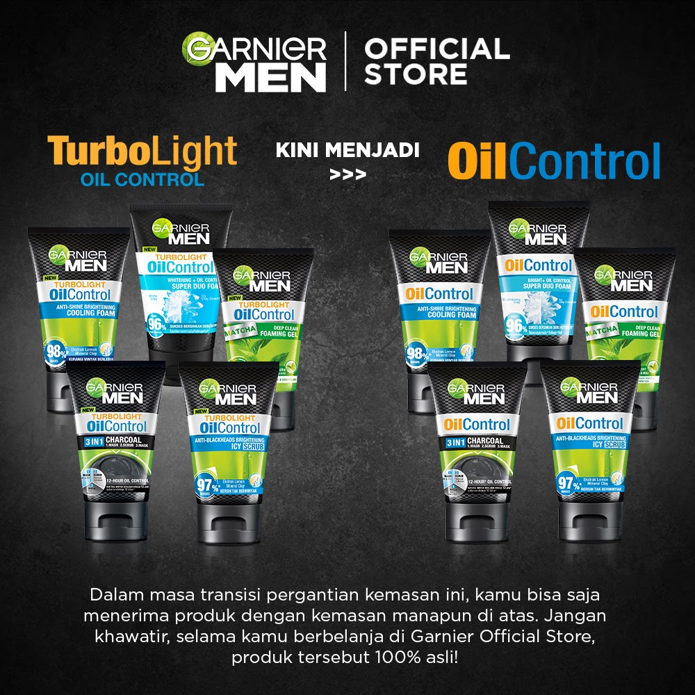Jual GARNIER MEN OIL CONTROL FACIAL WASH I SCRUB I ACNO FIGHT | Shopee Indonesia