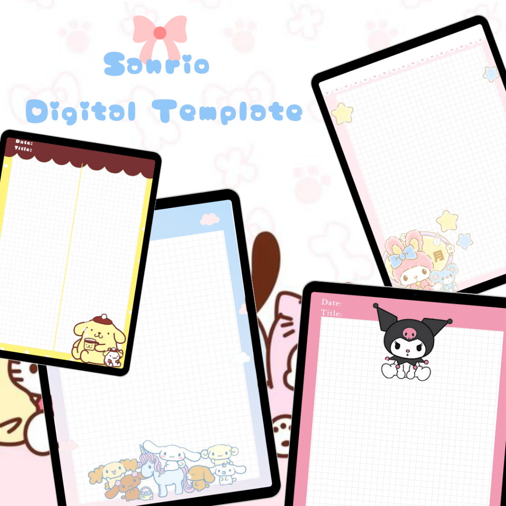 Jual Digital Notebook Template Simple Cute for Goodnotes, Notability ...