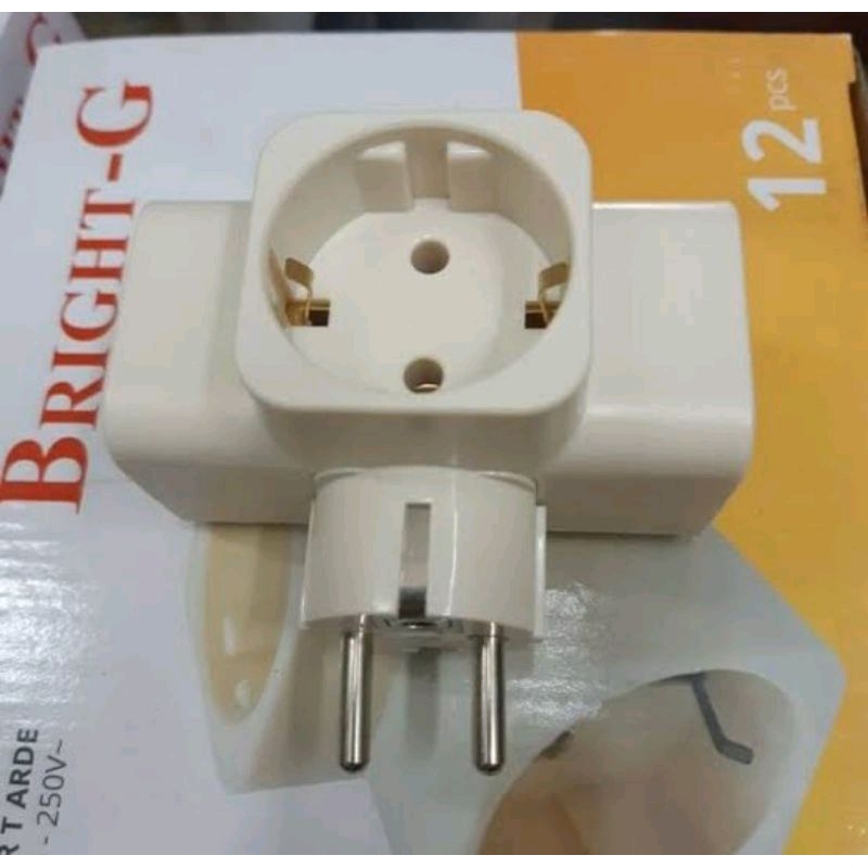 Jual Steker T Arde Bright-G / T arde Bright-G 4 Lubang / Colokan T ...