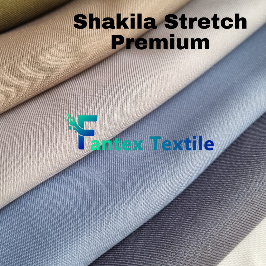 Jual (HARGA PER 50 CM) Bahan Kain Shakila Premium Sakila Samira Twill ...