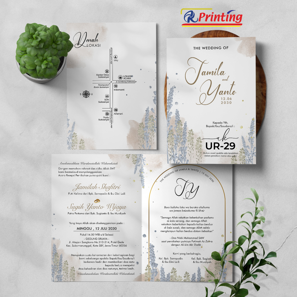 Jual Undangan Pernikahan amplop / Undangan Simpel / Wedding invitation ...