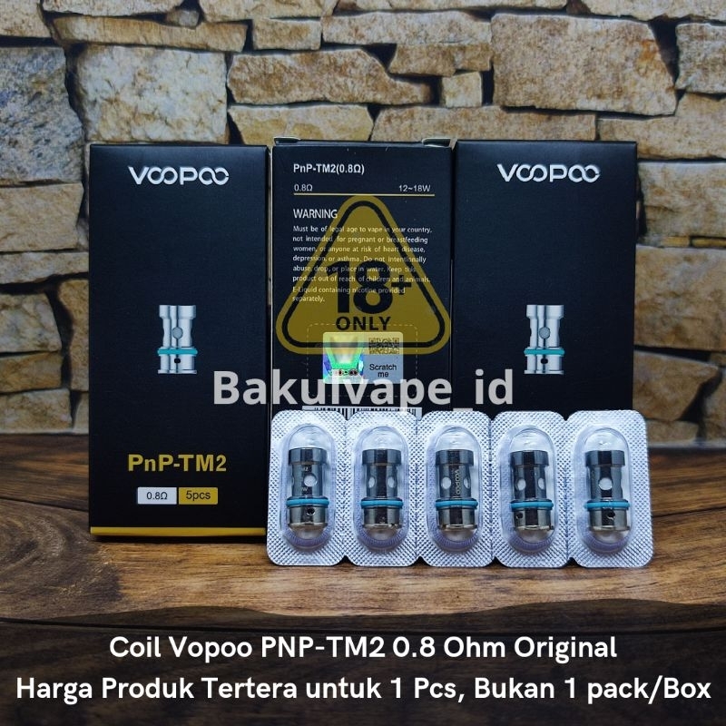 Jual Coil Voopoo PnP - TM2 0.8 Ohm 12-18W MTL (Harga Satuan Pcs ...