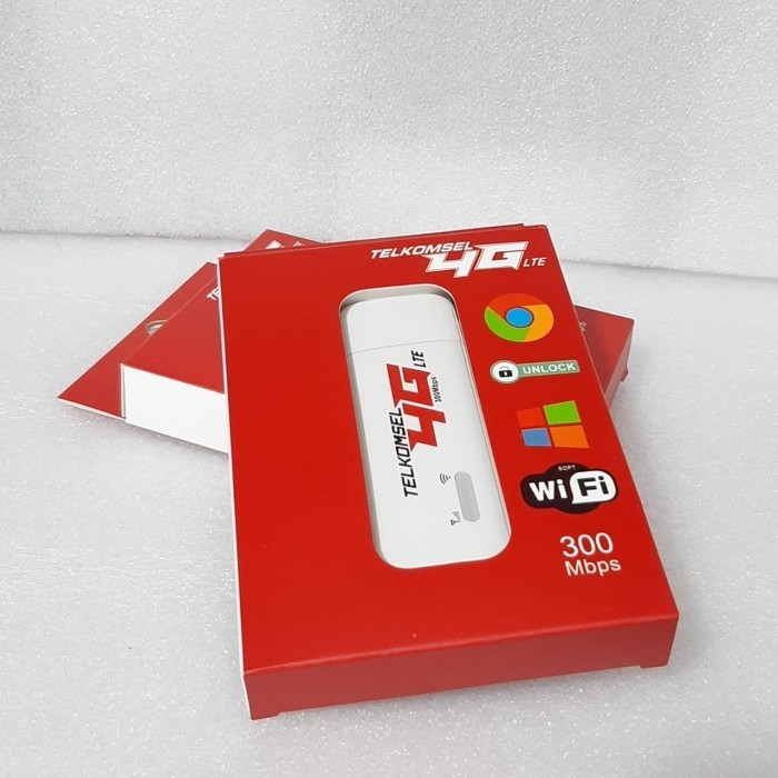 Jual Modem 4G LTE Telkomsel 300 Mbps Unlock All GSM - Putih (Bisa Wifi ...