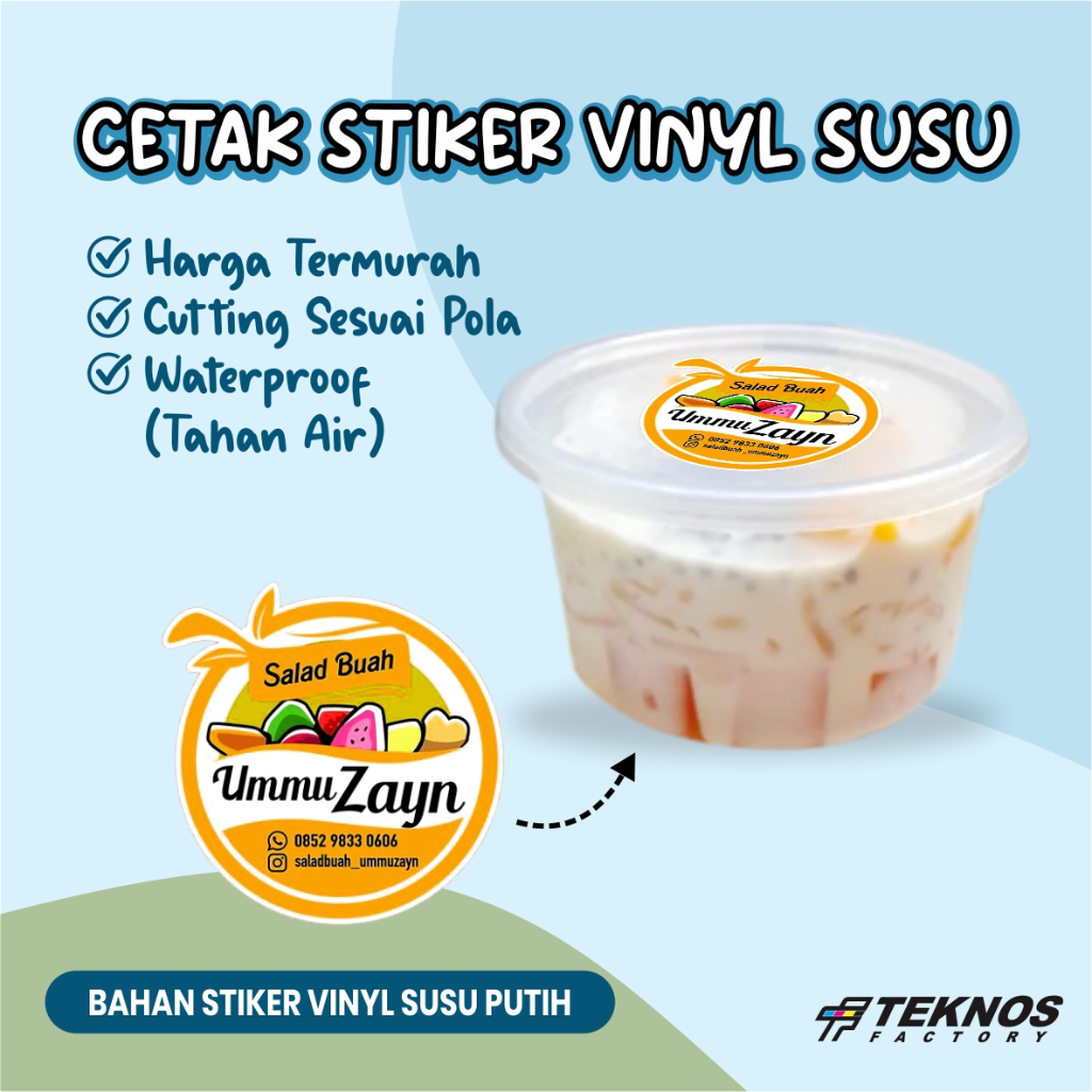 Jual STIKER LABEL BULAT PRODUK KEMASAN MAKANAN MINUMAN 5X5 CM | Shopee ...