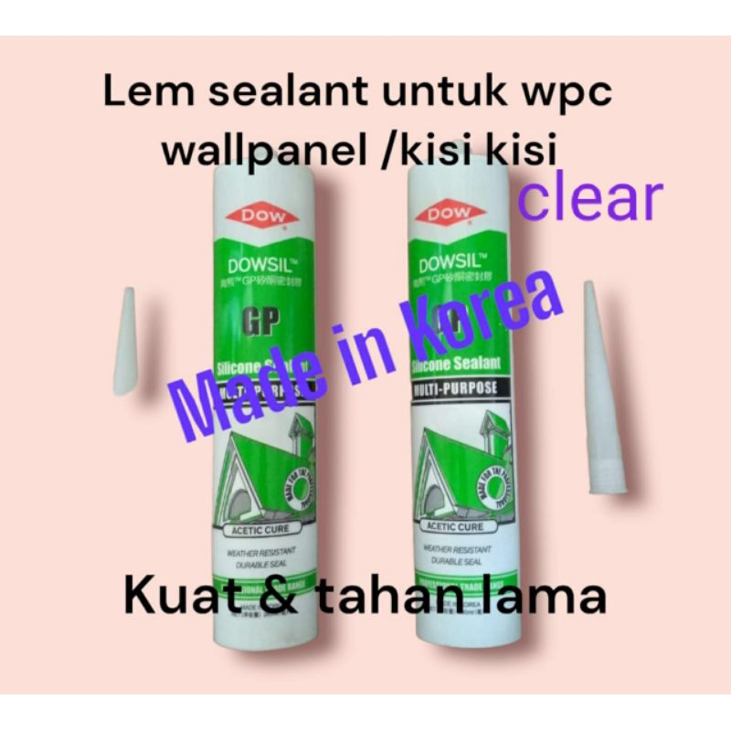 Jual Lem wallpanel wpc/Kisi Kisi/lem serbaguna warna CLEAR | Shopee ...