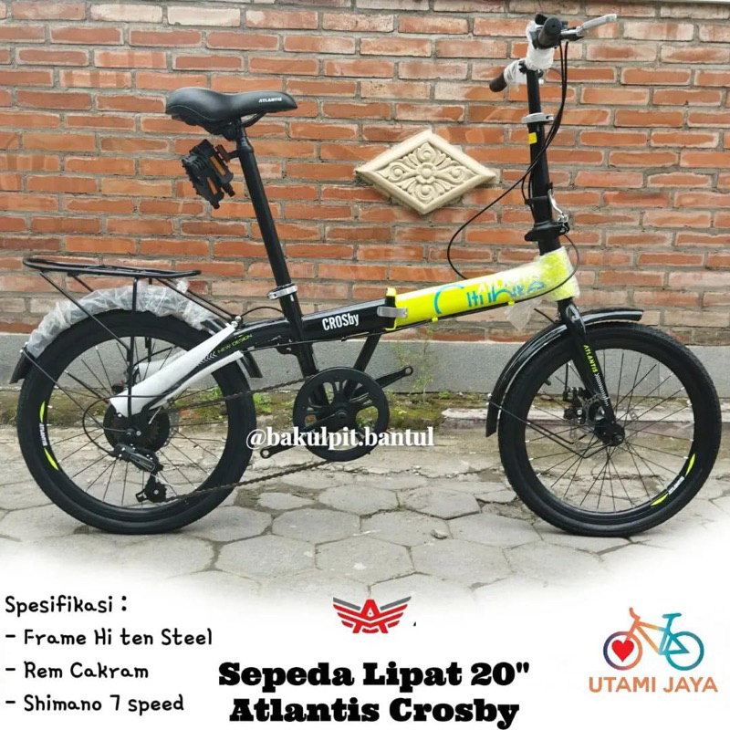 Jual Sepeda lipat Atlantis Crosby Atlantis 31 ukuran 20 inch dan 16 ...