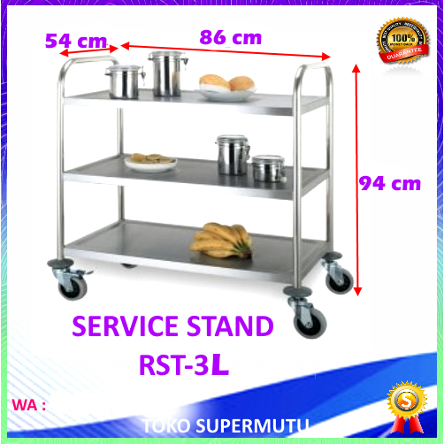 Jual Rack Service Trolley Large RST-3L Trolley Service | Shopee Indonesia