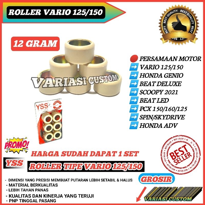 Jual Roller Roler Loler Racing Vario 125 150 Beat Led deluxe Pcx 150 160 Adv Genio Scoopy 2021 7 ...
