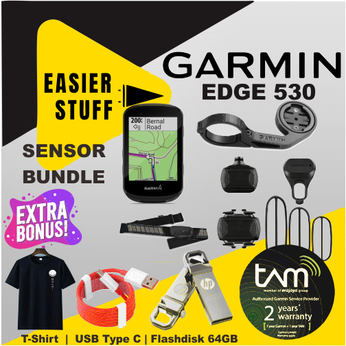 Jual Garmin Edge 530 Sensor Bundle - Garansi Resmi TAM 2 Tahun Original ...