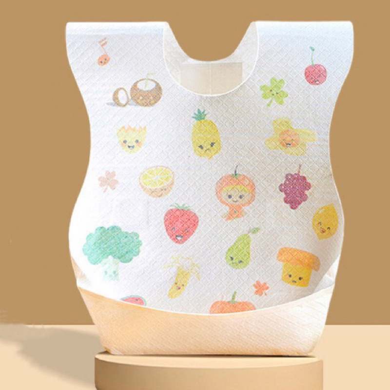 Jual DISPOSABLE BIB/PREMIUM CELEMEK ANAK/BAYI APRON SEKALI PAKAI HANDUK ...