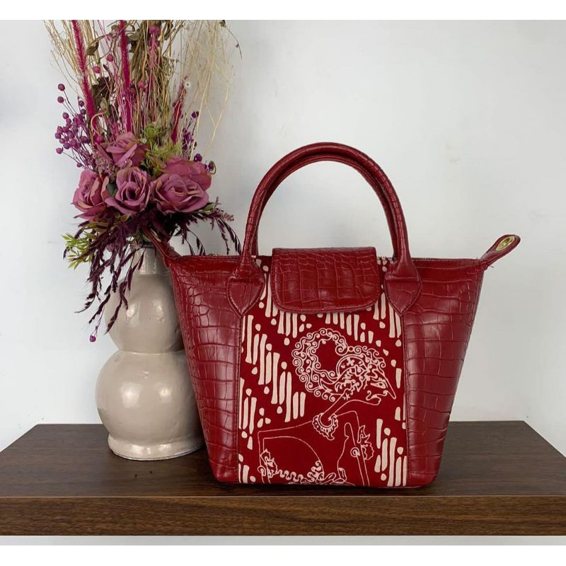 Jual tas croco wayang/taswanita/tasbatik/taskerja | Shopee Indonesia