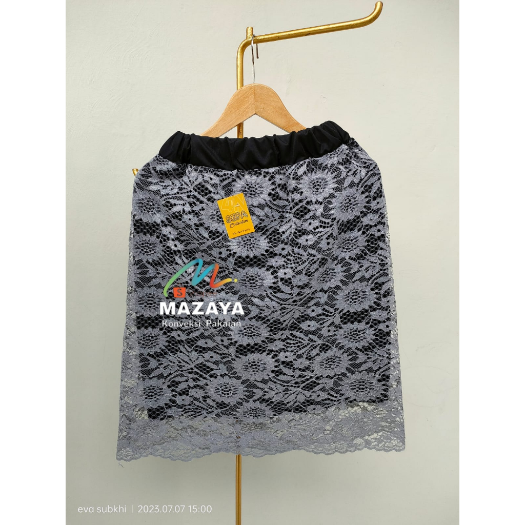 Jual rok burkat 7/8 rok wanita rok borkat pendek / rok brukat wanita ...