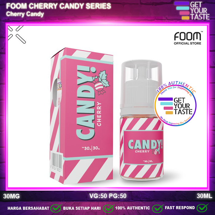 Jual Liquid FOOM Cherry Candy Series Salt Nic 30ML Saltnic by Foom ...