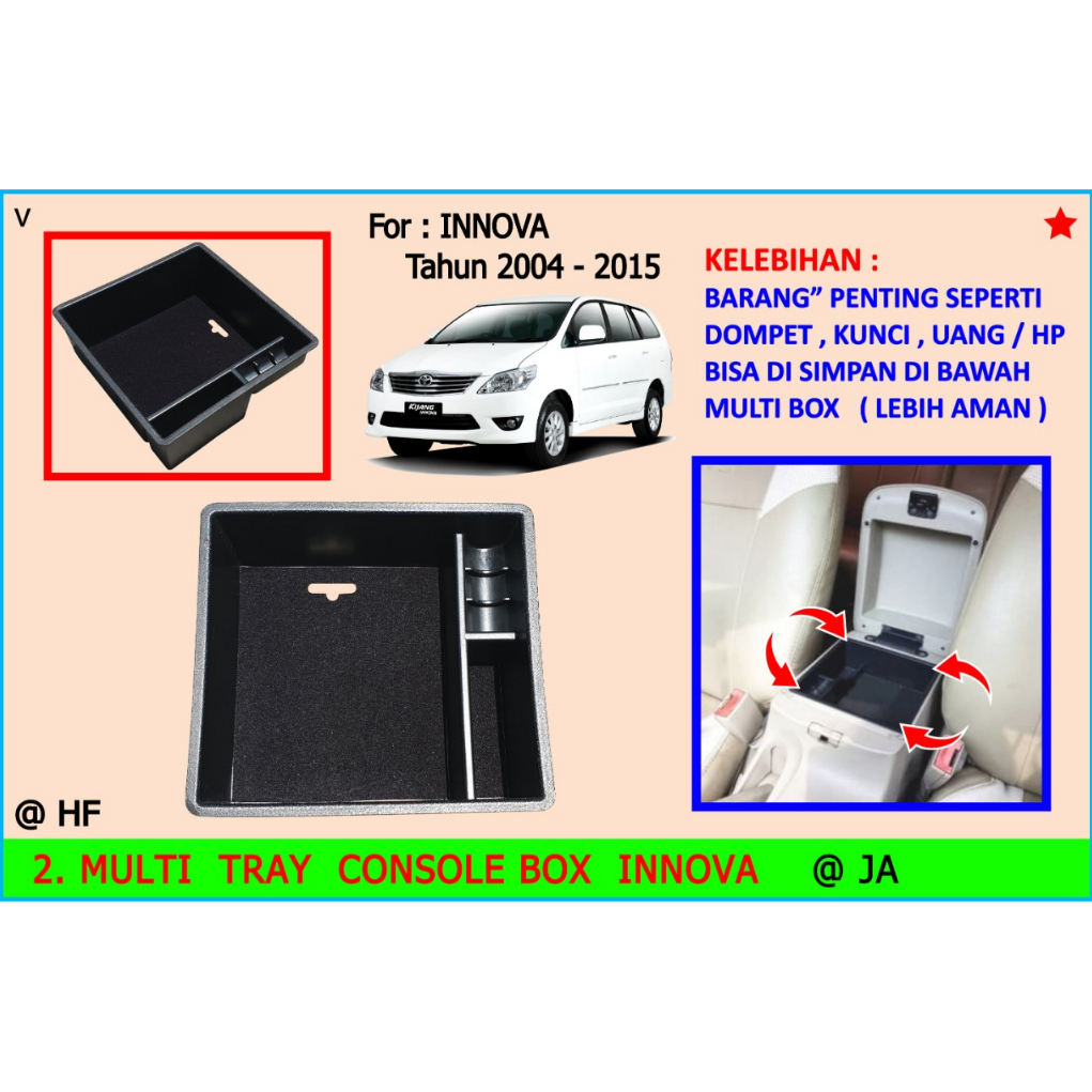 Jual TEMPAT KOIN / TEMPAT COIN/MULTI TRAY CONSOLE BOX INNOVA LAMA-Multi ...