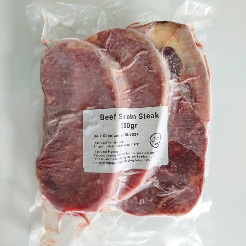 Jual Daging Sapi Steak Sirloin (500gram) | Shopee Indonesia