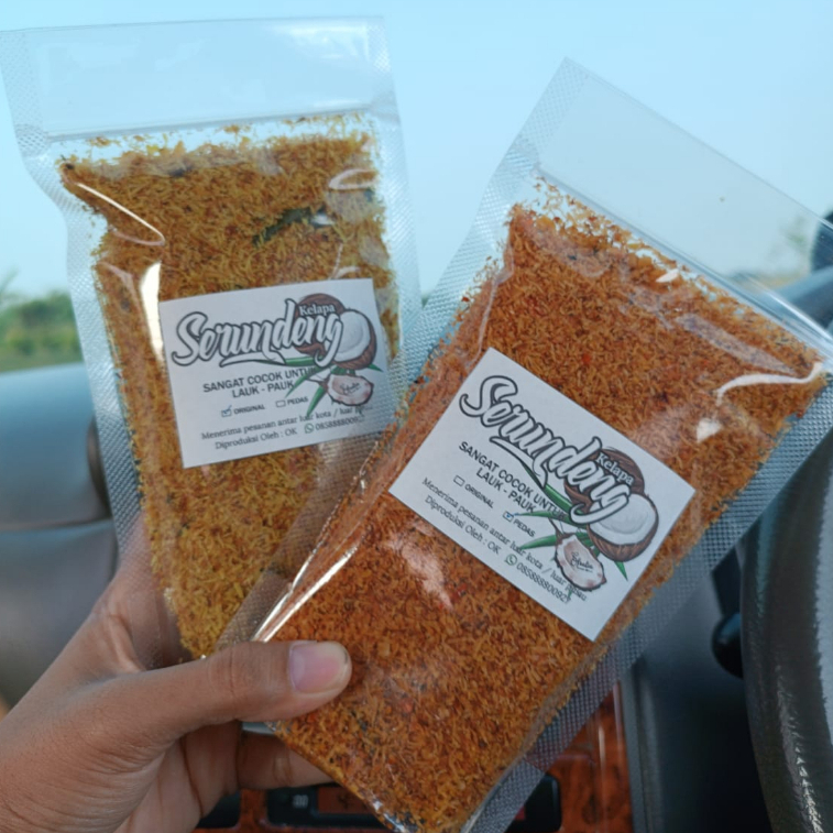 Jual Serundeng Kelapa Gurih Original Pedas Daun Jeruk 100 gram, Lauk ...