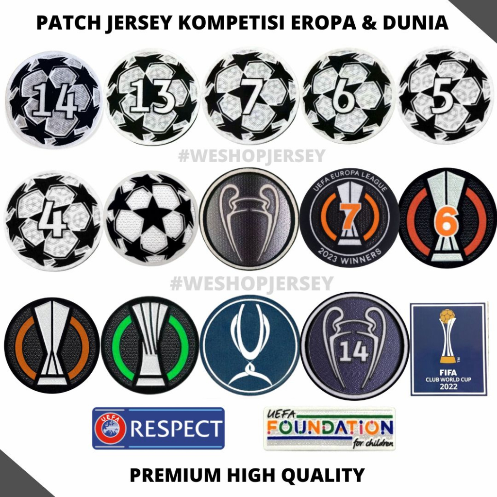 Jual Patch Jersey Ucl Emblem Terbaru | Shopee Indonesia