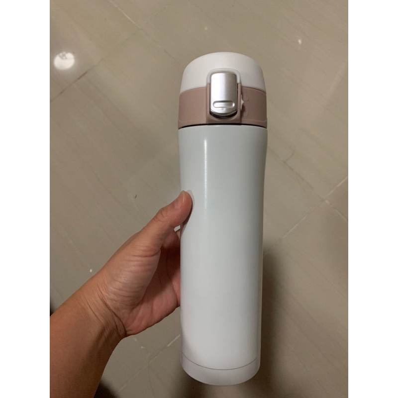 Jual Tumbler Stainless Putih ada klip | Shopee Indonesia