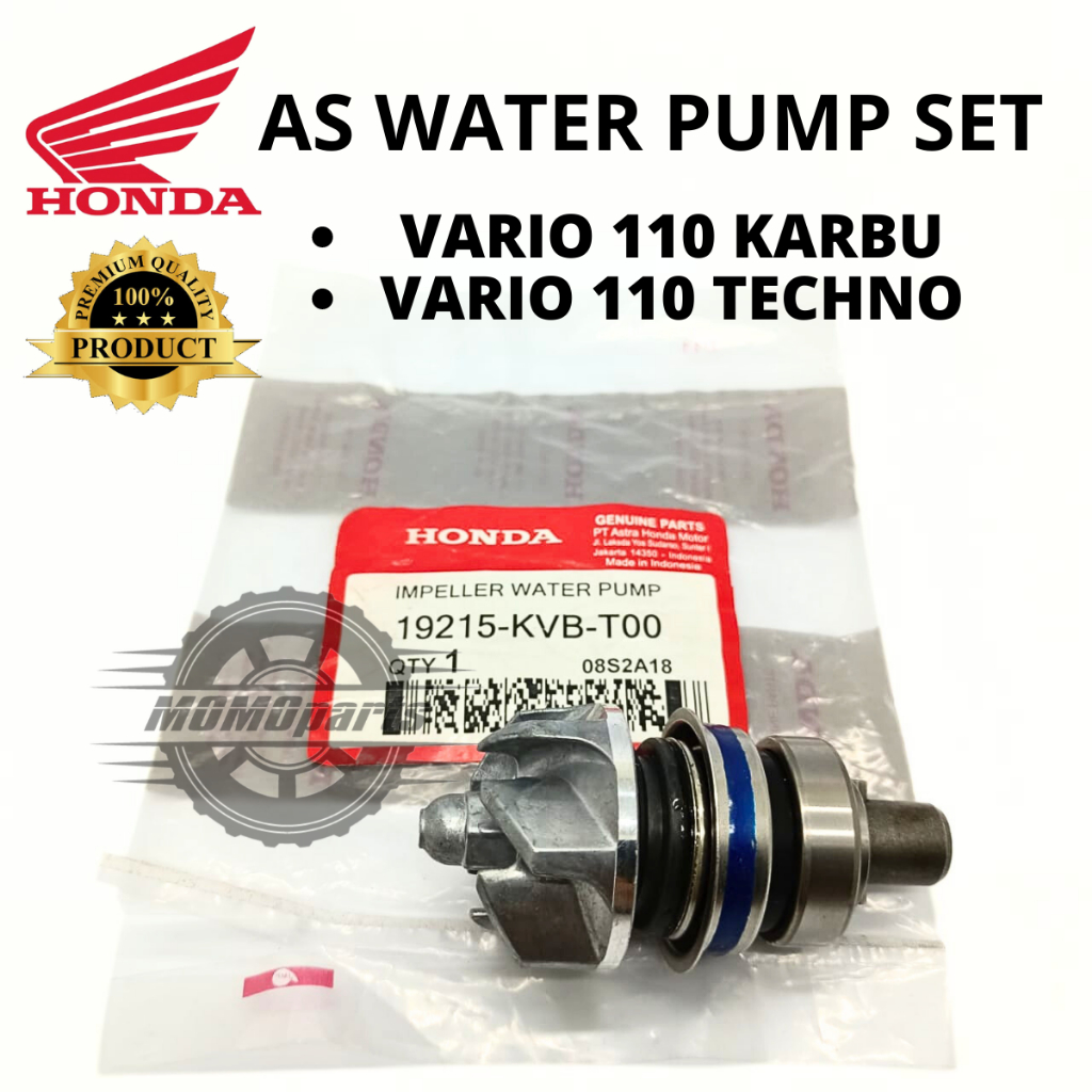 Jual ORIGINAL AS WATER PUMP ASSY SET KIPAS GEAR SEAL HONDA KVB VARIO 110 KARBU OLD LAMA TECHNO ...