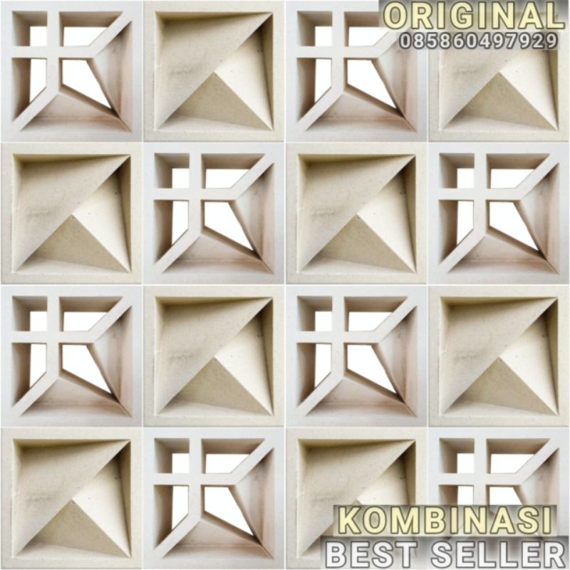 Jual roster beton minimalis, loster beton minimalis, roster 3D 2 sisi ...