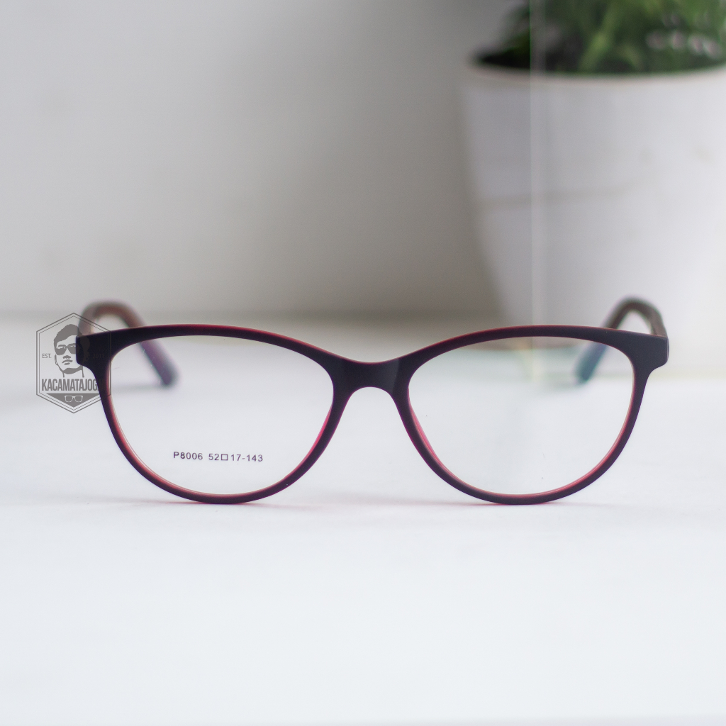 Jual Kacamata Wanita Model Semi Cat Eye - HENGKARA 01 | Shopee Indonesia