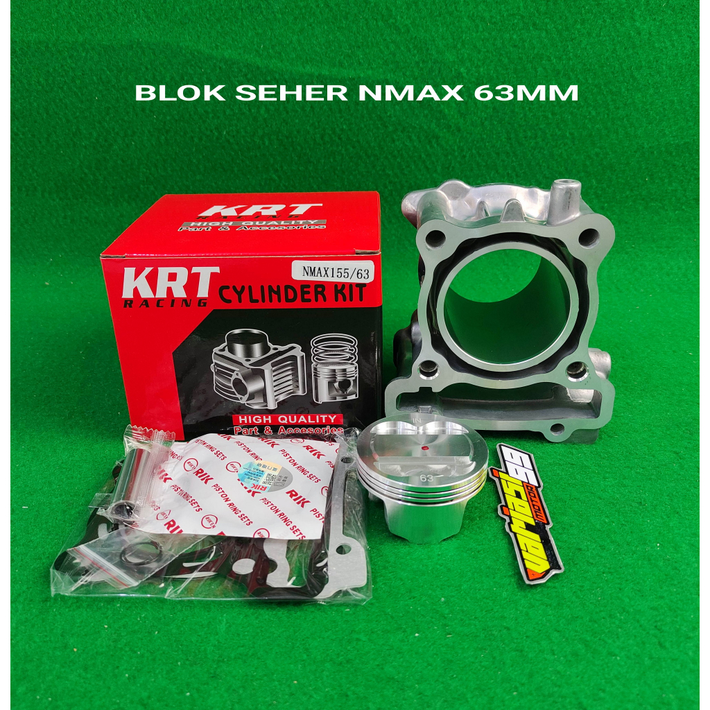 Jual BLOK SEHER BORING BORE UP KRT RACING NMAX AEROX VXION VIXION LEXI 63MM | Shopee Indonesia